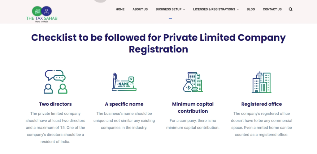 Required Pvt Ltd company registration documents - The Tax Sahab | Ideal ...